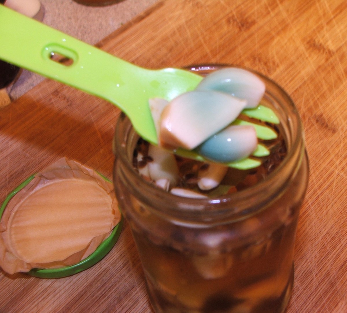 My pickled garlic has turned blue! – my slice of life blog